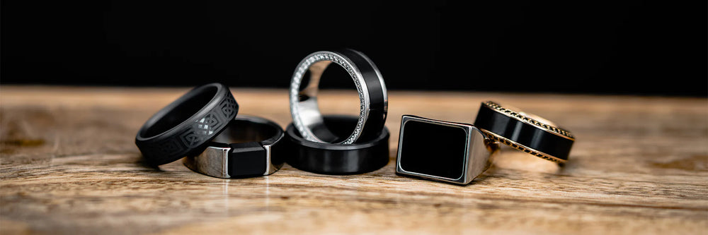 Elysium Black Diamond Rings | Solid Diamond Rings